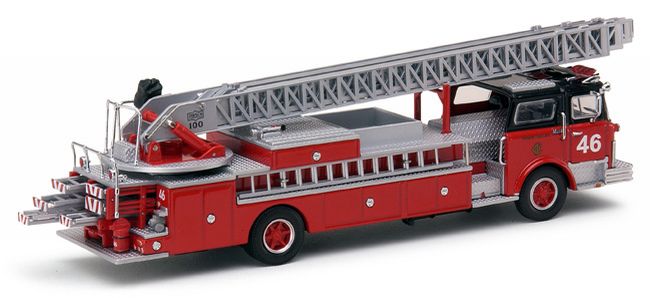 Code 3 BACKDRAFT Chicago, IL 1972 Mack CF Rear Mount Ladder L-46 (12495)
