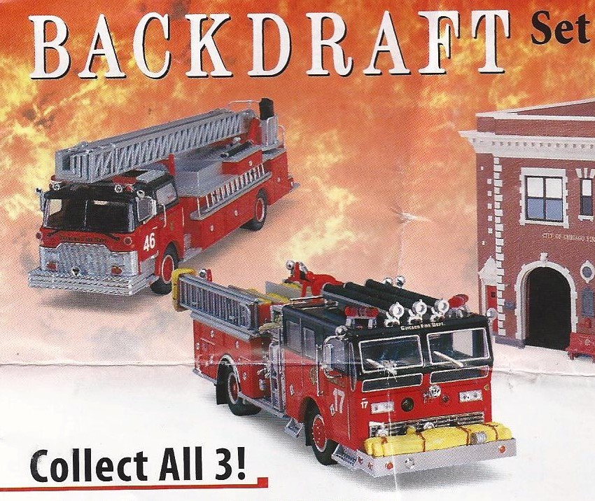 Code 3 BACKDRAFT Chicago, IL - Set (3 Pieces) (13966) with Poster
