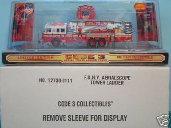 Code 3 FDNY Aerialscope Tower Ladder 79 (12730)
