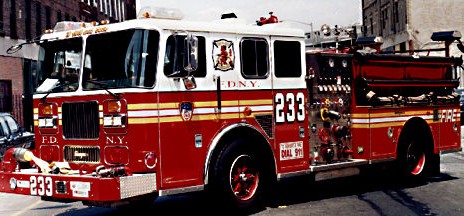 Code 3 FDNY Engine 233 Seagrave Pumper (12821-0233) (White Mailer)
