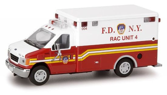 Code 3 FDNY Ford E-350 - RAC Unit Ambulance 4 (12068)