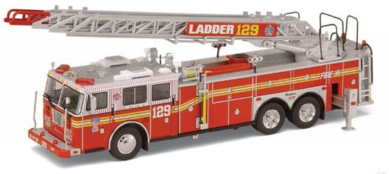 Code 3 FDNY Mets™ Seagrave Rear Mount Ladder L129 (12852)