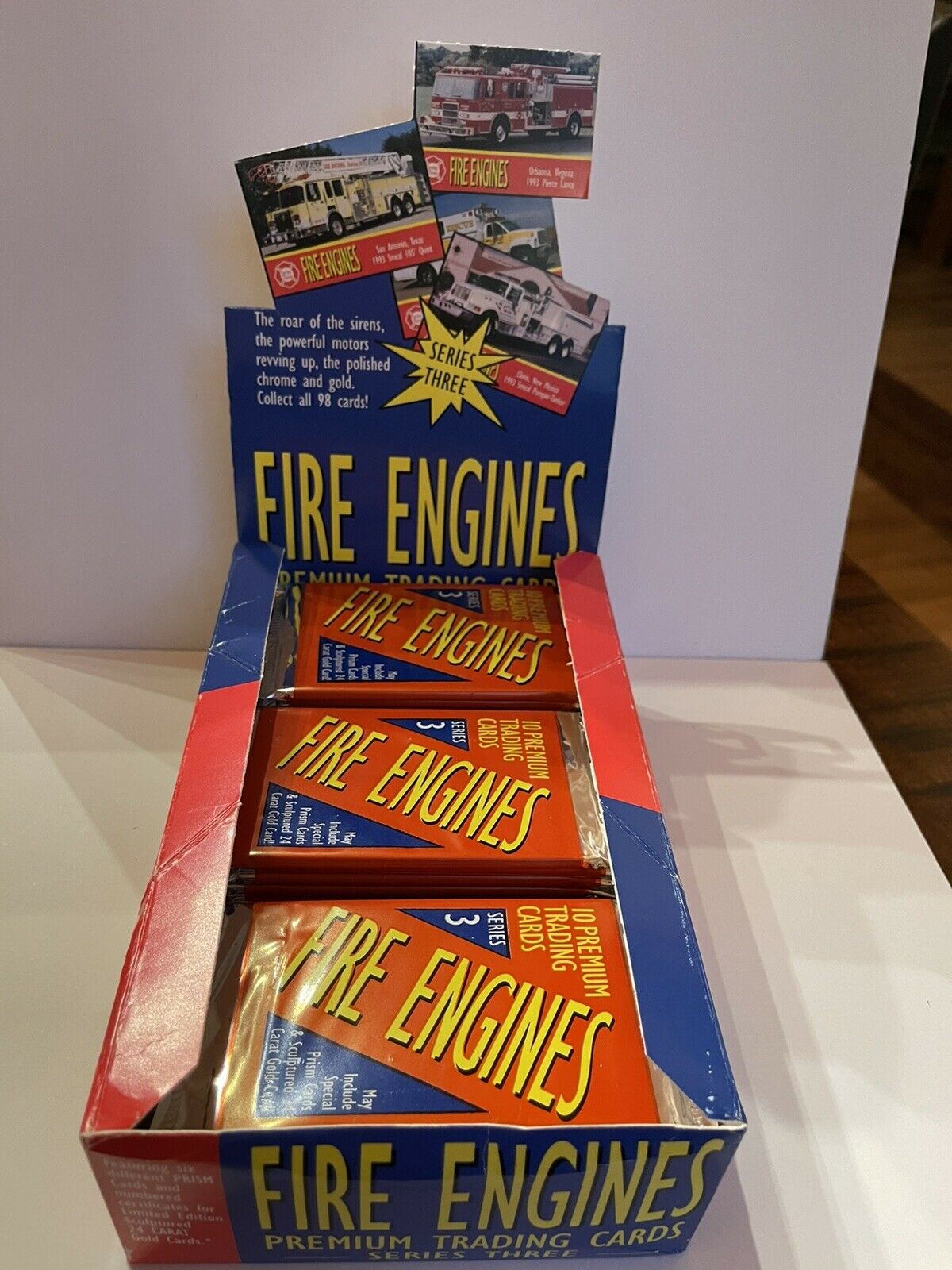 Code 3 First Choice Series 3 Fire Engines Trading Card Set