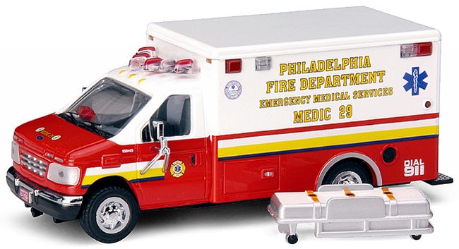 Code 3 Philadelphia E-350 Ambulance 29 (12055)