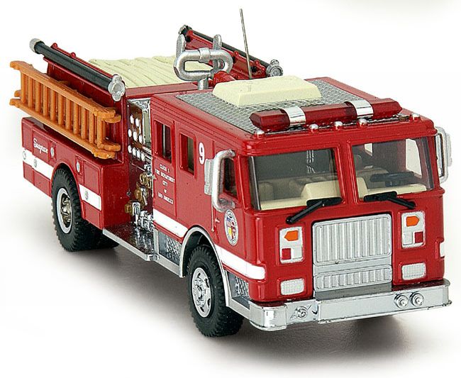 Code 3 Red Seagrave Pumper - Los Angeles (02450)