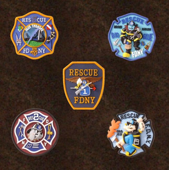 Code 3 Rescue FDNY Patch Set (13025)