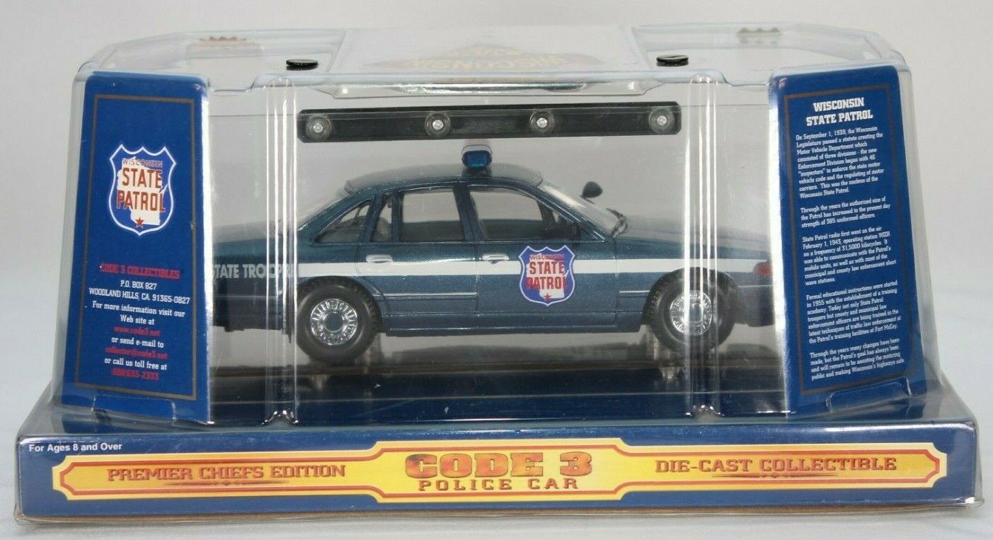 Code 3 Wisconsin State Patrol Police Car (12691)