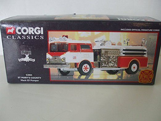 Corgi Classics - St. Mary's County Mack CF Pumper - Diecast Fire Truck ...