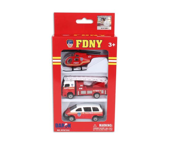Daron FDNY Diecast Vehicle Set (3 Piece) NY87332 Free Shipping