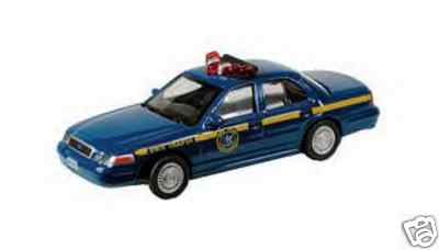 Model Power 1/87 NY State Police 2005 Crown Victoria Police Car HO Scale