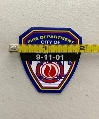 NYFD New York Fire Department 9-11-01 Decal Sticker Truck Helmet Car Window