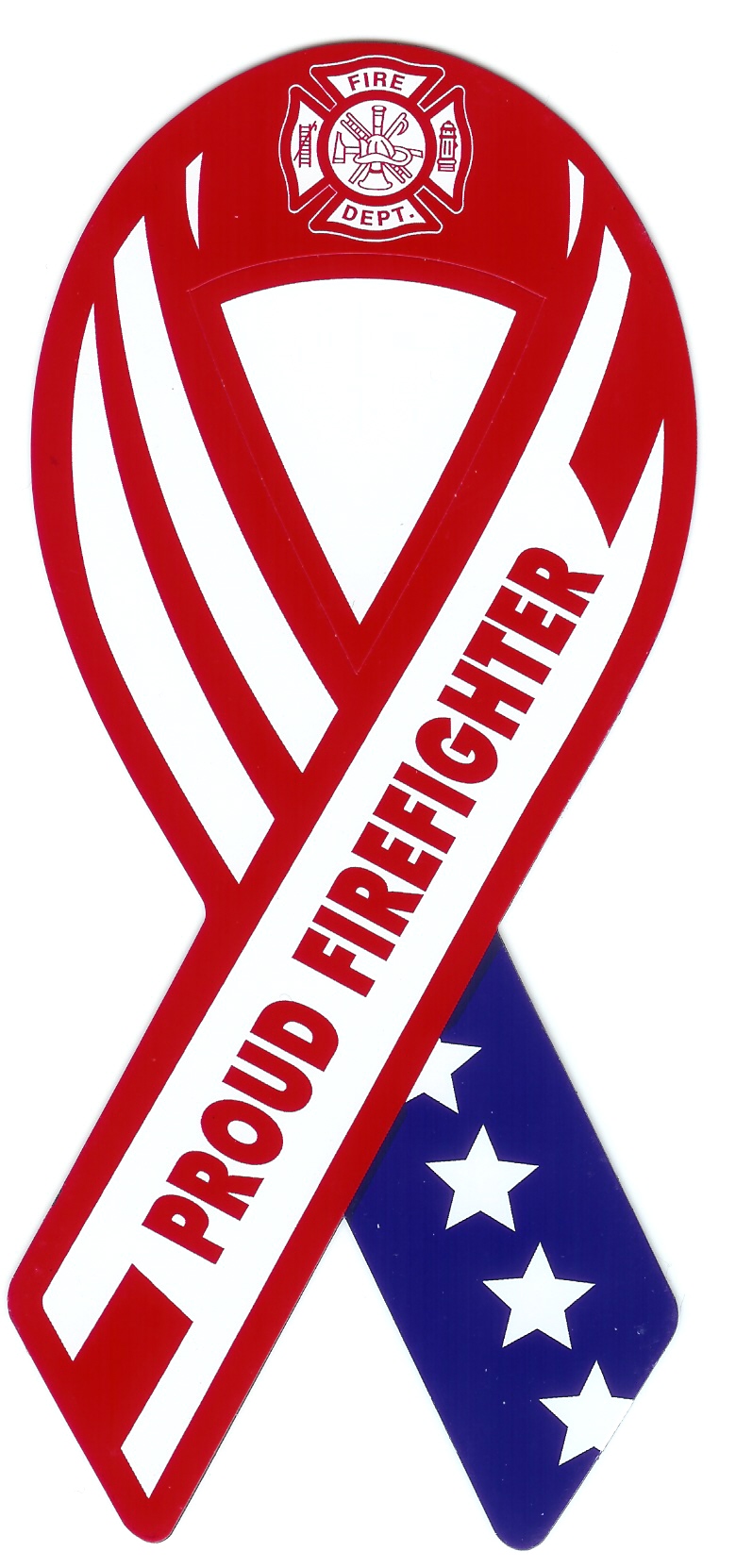 Proud Firefighter Car Magnetic Ribbon
