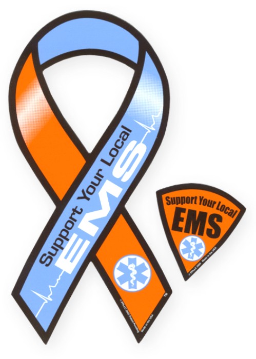 Support EMS Car Ribbon Magnet