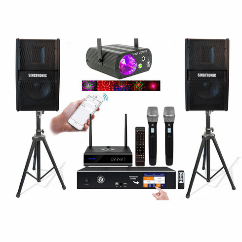 Complete Karaoke System 2500W Select Songs by Iphone & Android PC ...