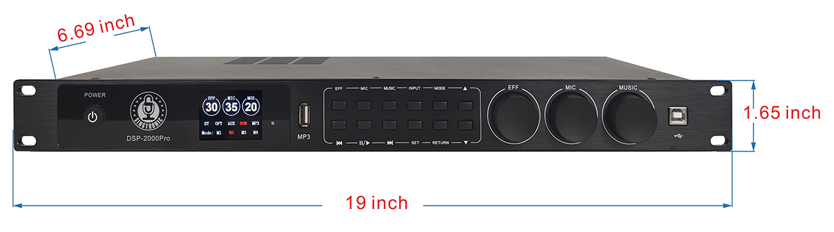Singtronic DSP-2000Pro Pro Digital Key Control Echo Processor