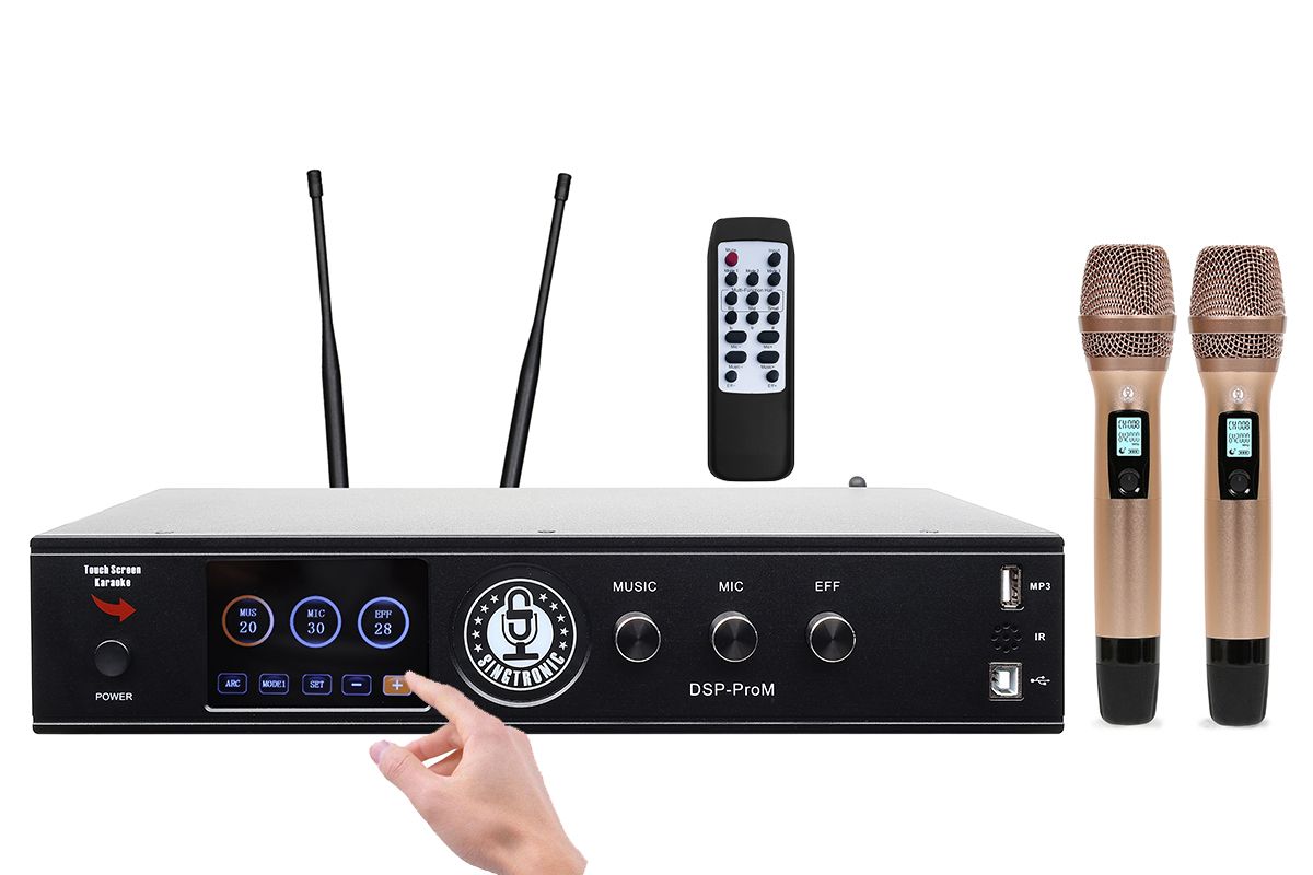 Singtronic DSP-ProM Professional Digital Echo Karaoke Mixer Plus 2 x ...