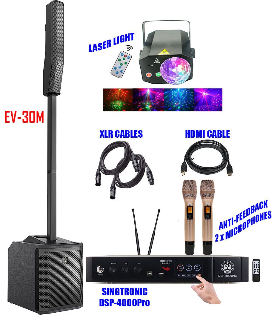 EV Evolve 30M PA Array Speaker & Digital Karaoke System