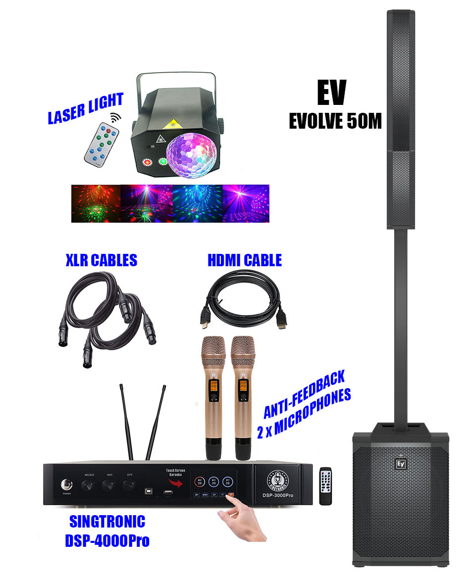 EV Evolve 50M PA Module + Pro Complete Karaoke System