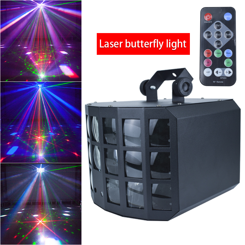 Laser Butterfly Super Disco Strobe Light with Remote Control