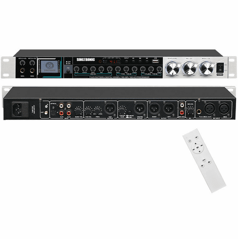 Professional Digital Karaoke Mixer & Pre-Effects w/ Bluetooth