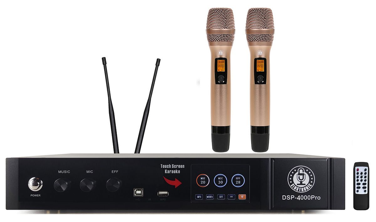 Singtronic DSP-4000Pro Professional Digital Echo Karaoke Mixer Plus 2 x ...