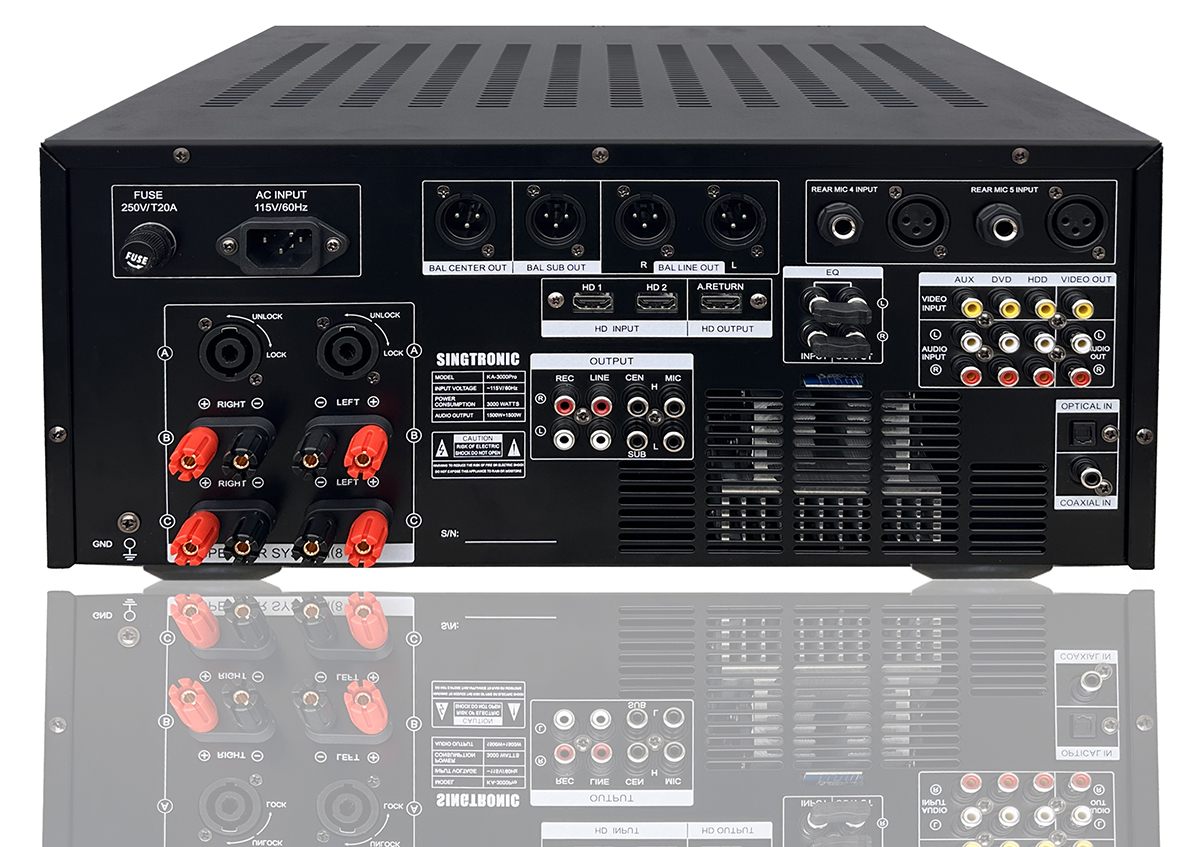 Professional KJ/DJ 3000W Analog Mixing Amplifier Equalizer