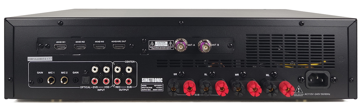 Singtronic KSP-6000Pro 6000W Digital 3-in-1 Karaoke Processor