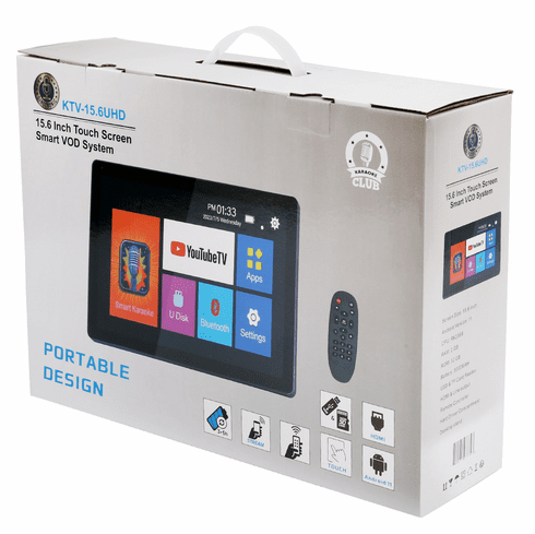 Singtronic KTV-15.6UHD Professional Tablet Touch Screen 5TB Smart Player