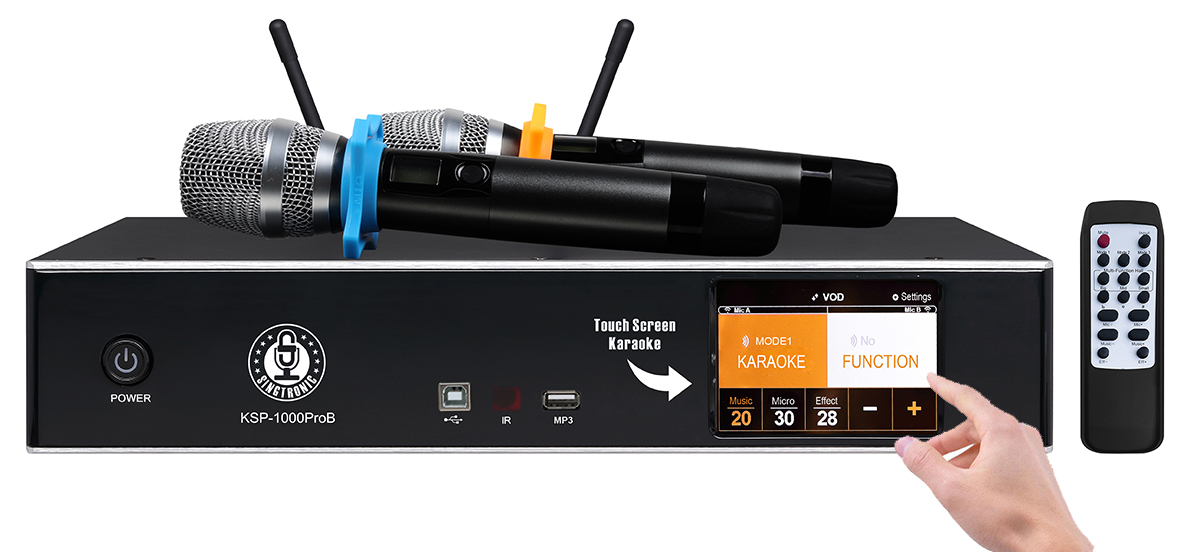 Professional 3000W Youtube Karaoke System Built in 3.5" Touch Screen