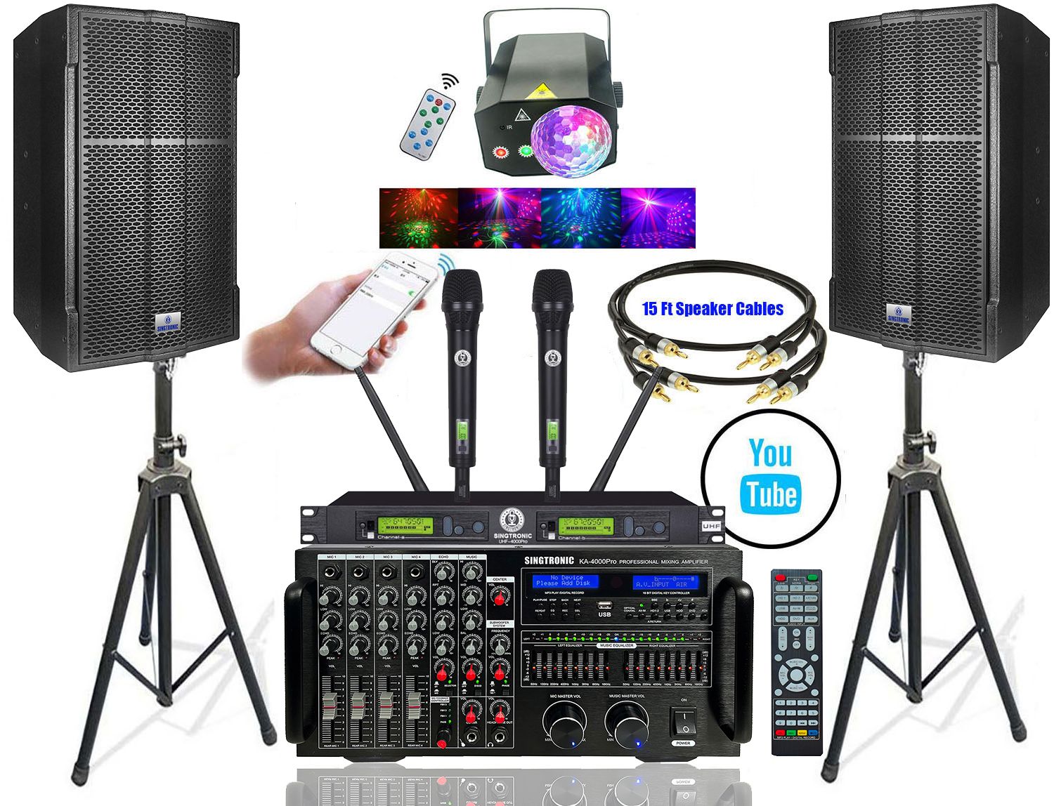 Professional 4000W YouTube Karaoke System