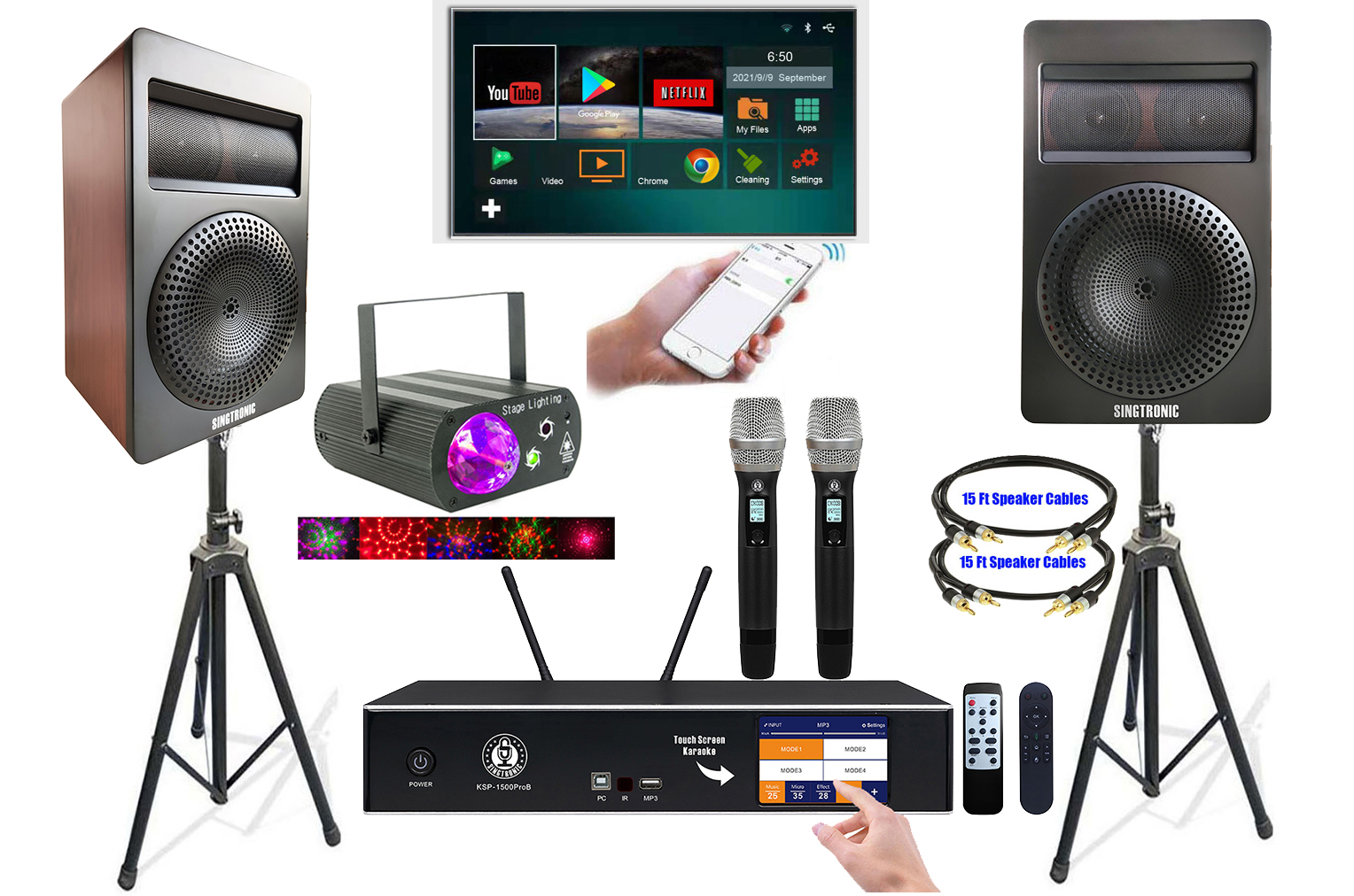 2500W Complete YouTube Karaoke System w/ Touch Screen
