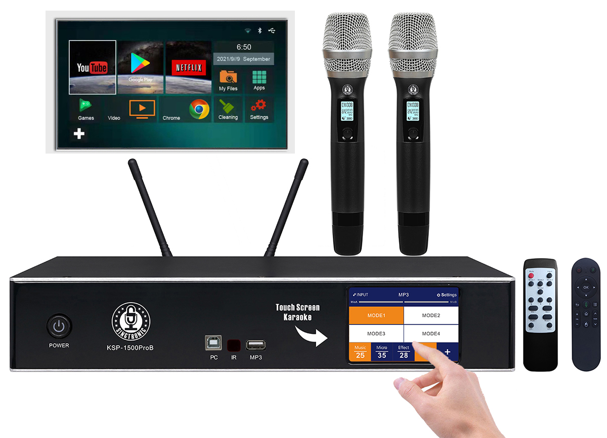 Complete 2500W Karaoke System - Bluetooth & Touch Tablet