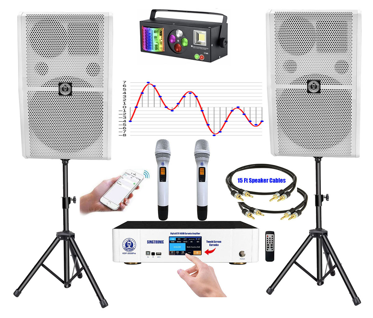 Singtronic Complete 3000W Professional Digital Karaoke System
