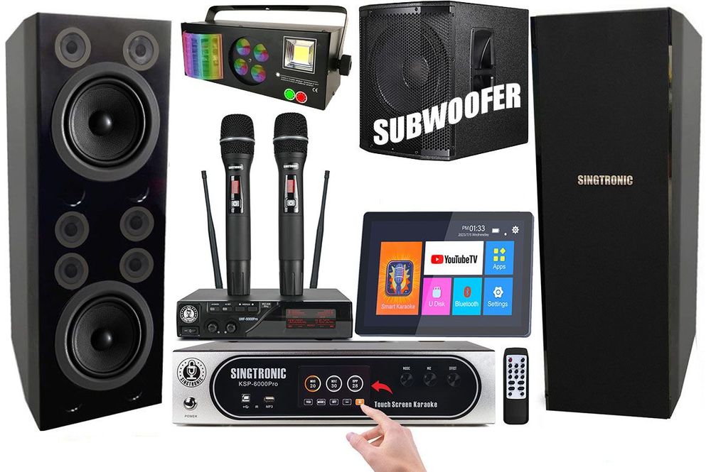 Complete Karaoke System - Singtronic Professional 6000W
