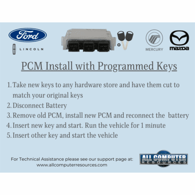 2009 Ford Crown Victoria 4.6L Engine Computer w/ Keys ECM PCM ECU ...