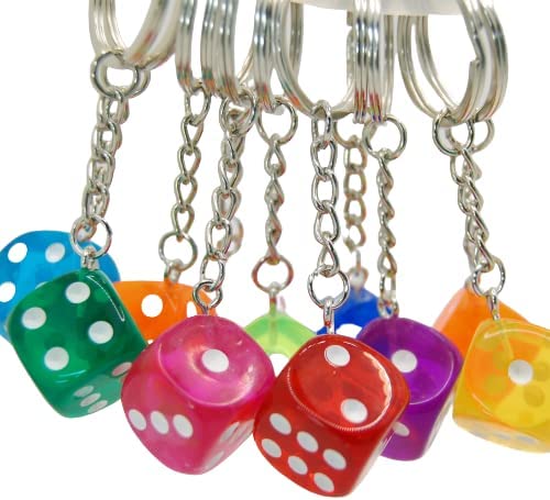 Dice Keychains - Very Cute Bunco Supplies! - Bunco Gifts