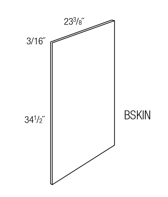 BSKIN: Base Skin: Dover RTA Kitchen Cabinet