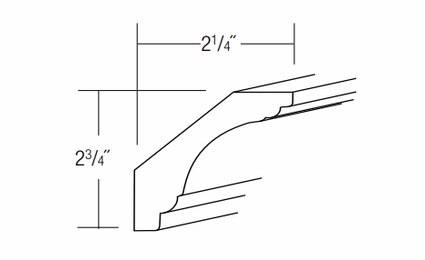 JSI Dover Castle Cove Crown Molding