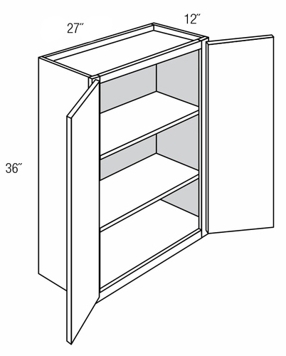 Dover Truffle W2736B: Double Door Wall Cabinet: RTA Kitchen Cabinets
