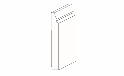 Elegant Dove Shaker Base Molding