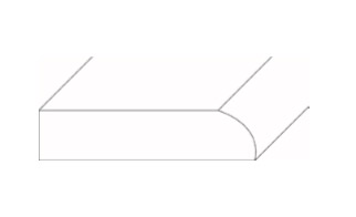 Elegant White SCM: Scribe Molding: Assembled Kitchen Cabinets