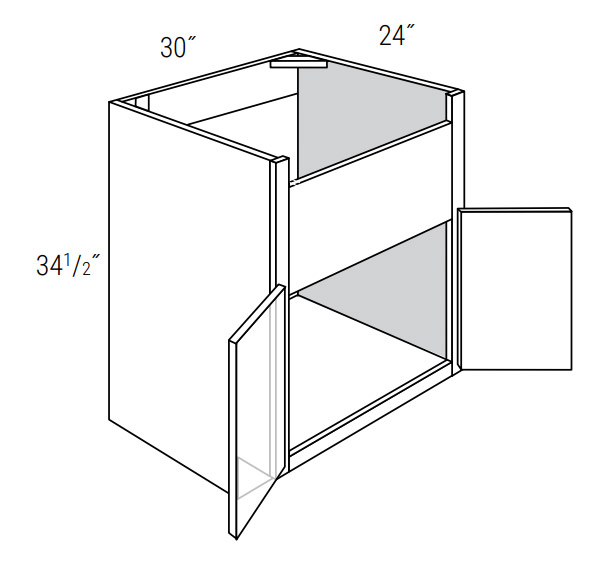 Essex Truffle FSB30B: Farm Sink Base Cabinet: RTA Kitchen Cabinets