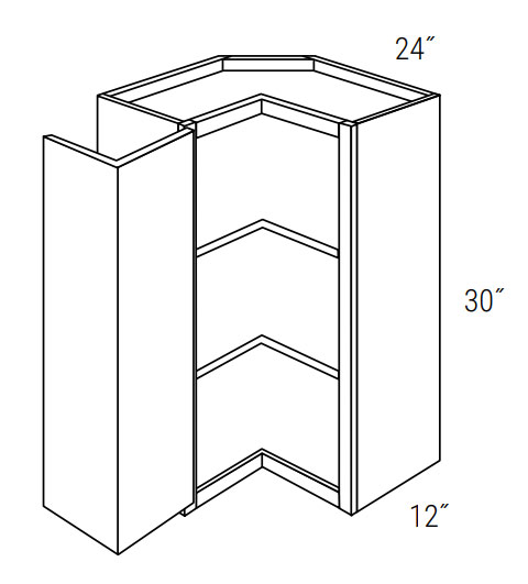 Essex Truffle SCW2430: Wall Square Corner Cabinet: RTA Kitchen Cabinets