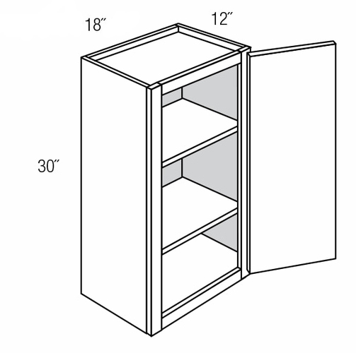 Essex Truffle W1830: Single Door Wall Cabinet: RTA Kitchen Cabinets