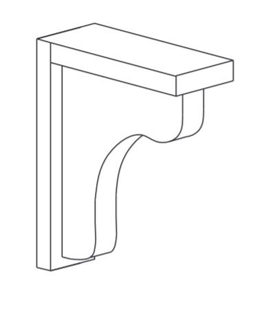 Hanover Palmetto Paint BARBRACKET: Bar Bracket: Pre-Assembled Kitchen ...