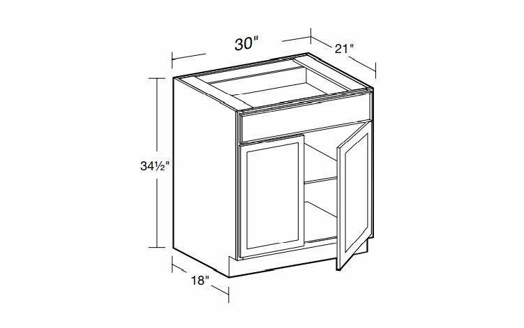 Waypoint Kitchen Cabinet Dimensions - Home Alqu