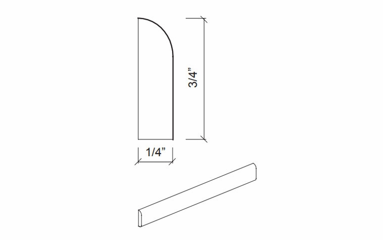 Kabinet King Noble White Oak SM8: Scribe Molding: Assembled Kitchen ...