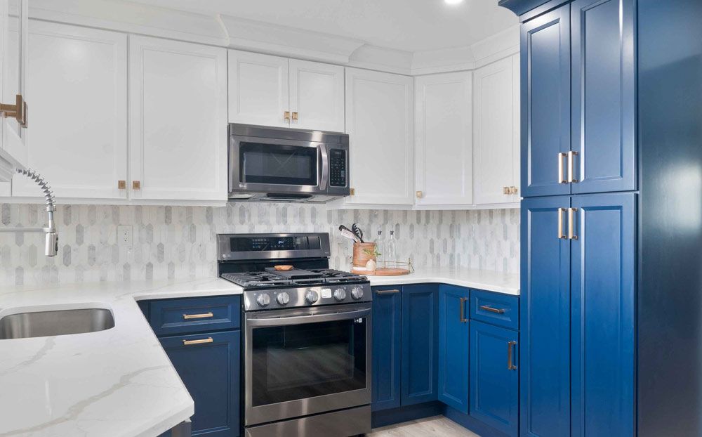 Kabinet King Royal Blue Kitchen Cabinets