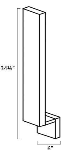 Kabinet King White Shaker BF6: Base Filler: RTA Kitchen Cabinet
