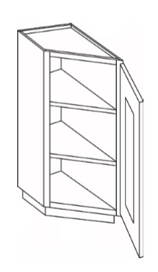 Luxor Harvest BTC2412: Angle Base End Cabinet: Assembled Kitchen Cabinets